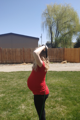 Resistance Band Upper Body Pregnancy Workout - One Fit Mamma