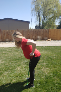 Resistance Band Upper Body Pregnancy Workout - One Fit Mamma