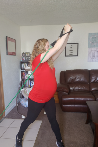 Resistance Band Ab Workout During Pregnancy - One Fit Mamma