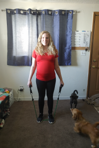 Resistance Band Upper Body Pregnancy Workout - One Fit Mamma
